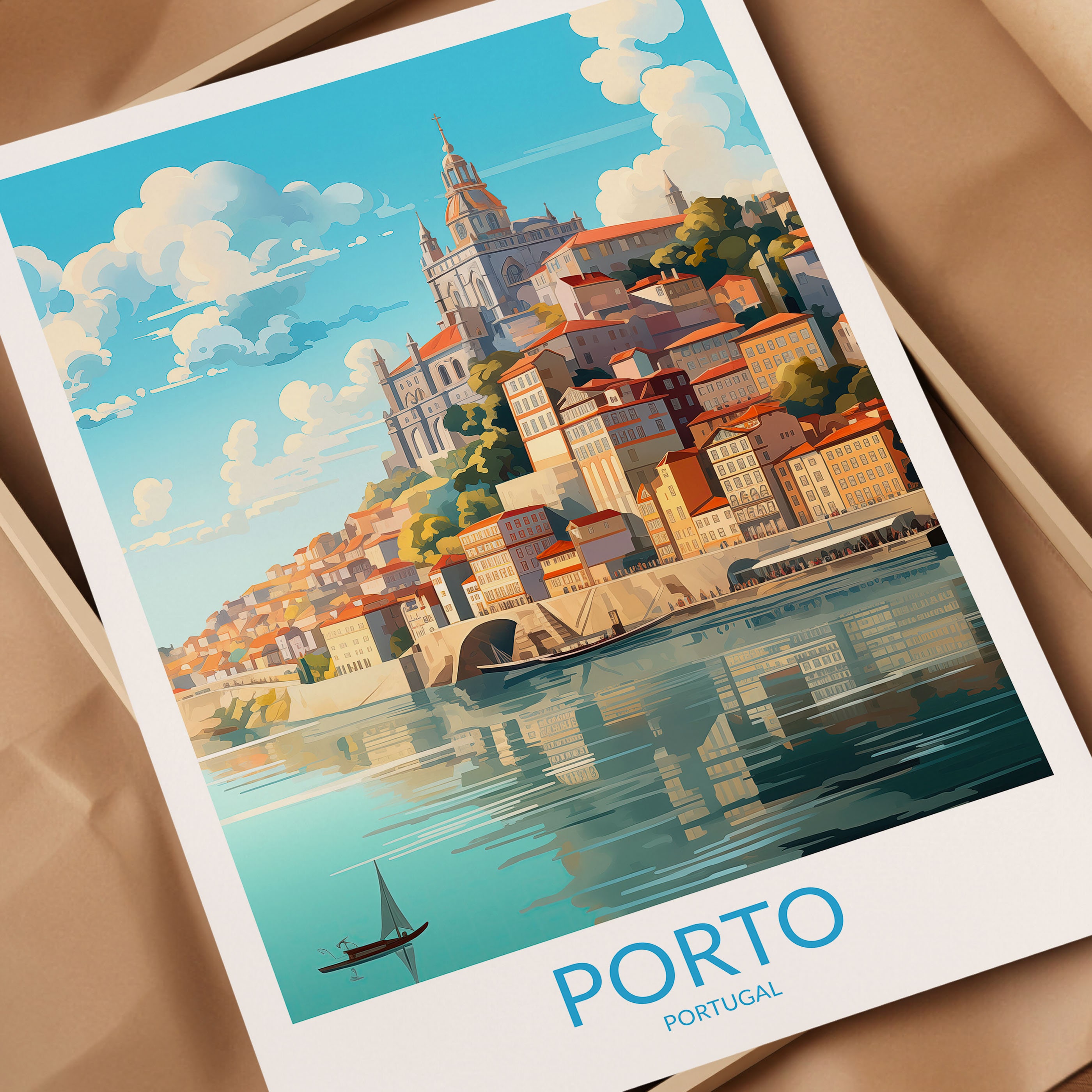 Porto Travel Print No 6, Porto Poster, Porto Traveler Gift, Portugal ...