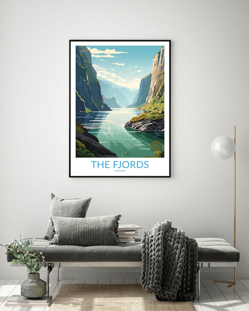 The Fjords Print No 2, The Fjords Poster, The Fjords Wall Art, The ...