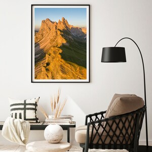 Seceda Dolomites Print, Seceda Ridgeline Wall Art, Travel Print, Travel ...