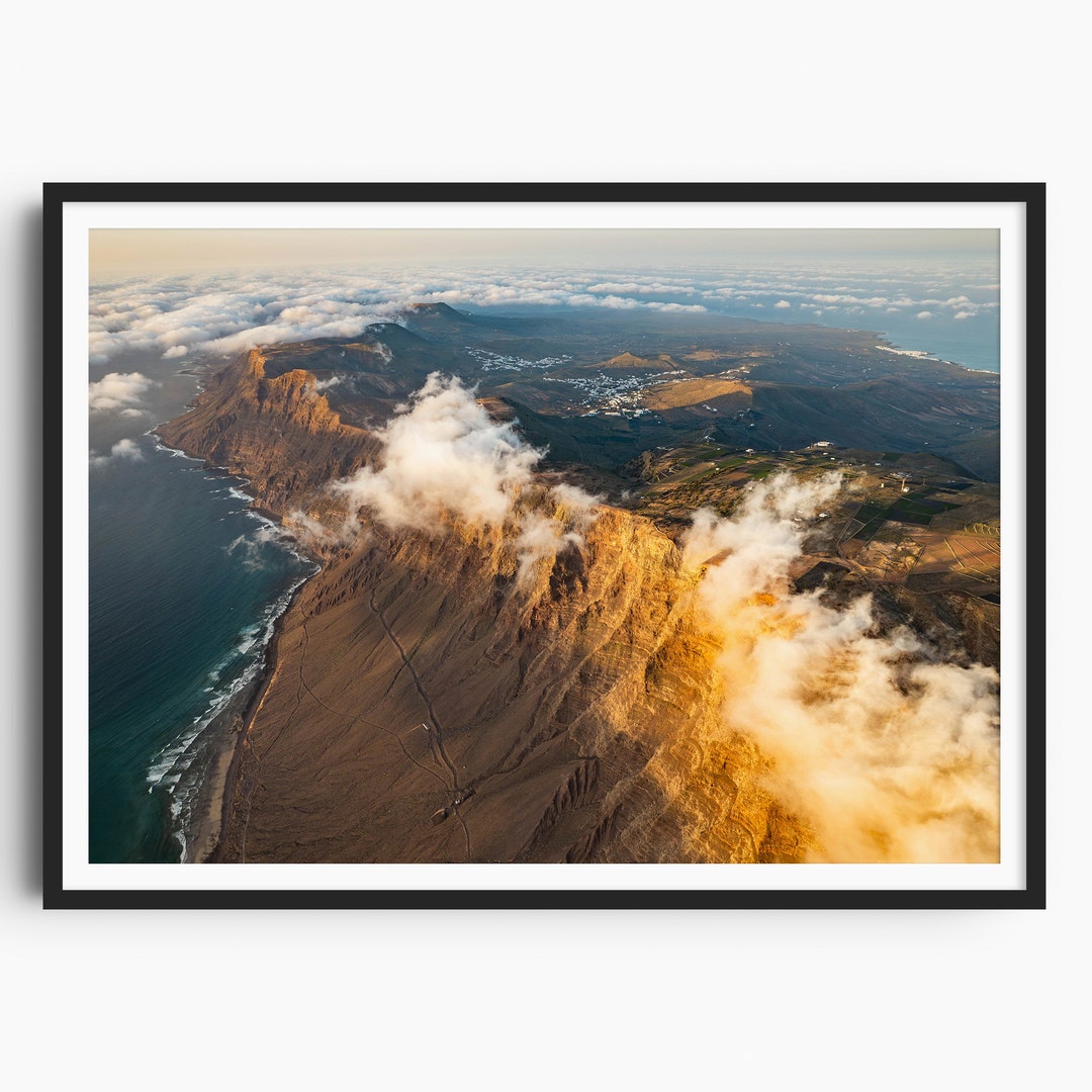 Lanzarote Print, Canary Islands, Travel Print, Travel Poster, Famara ...