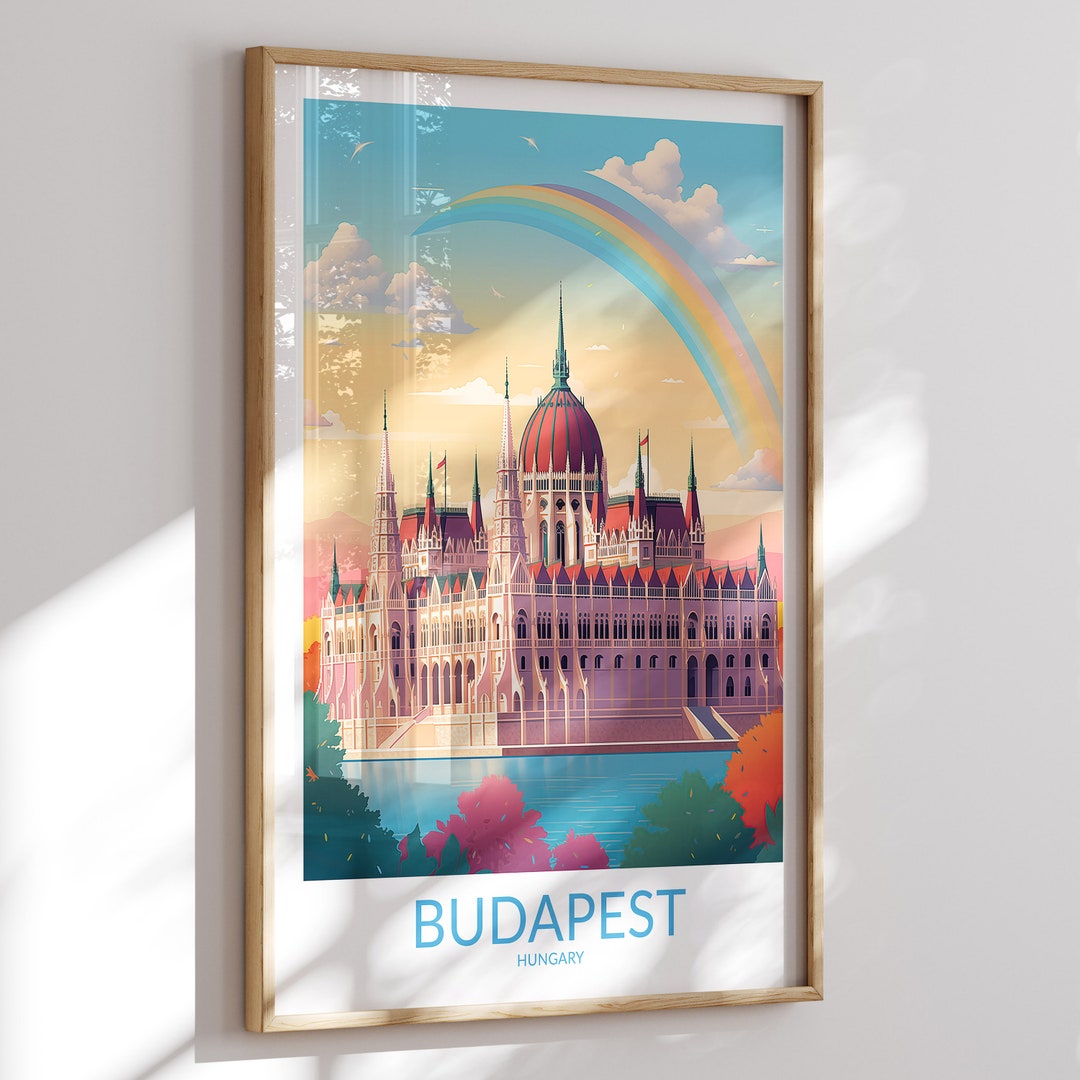 Budapest Print No 4, Budapest Poster, Budapest Wall Art, Budapest Art ...