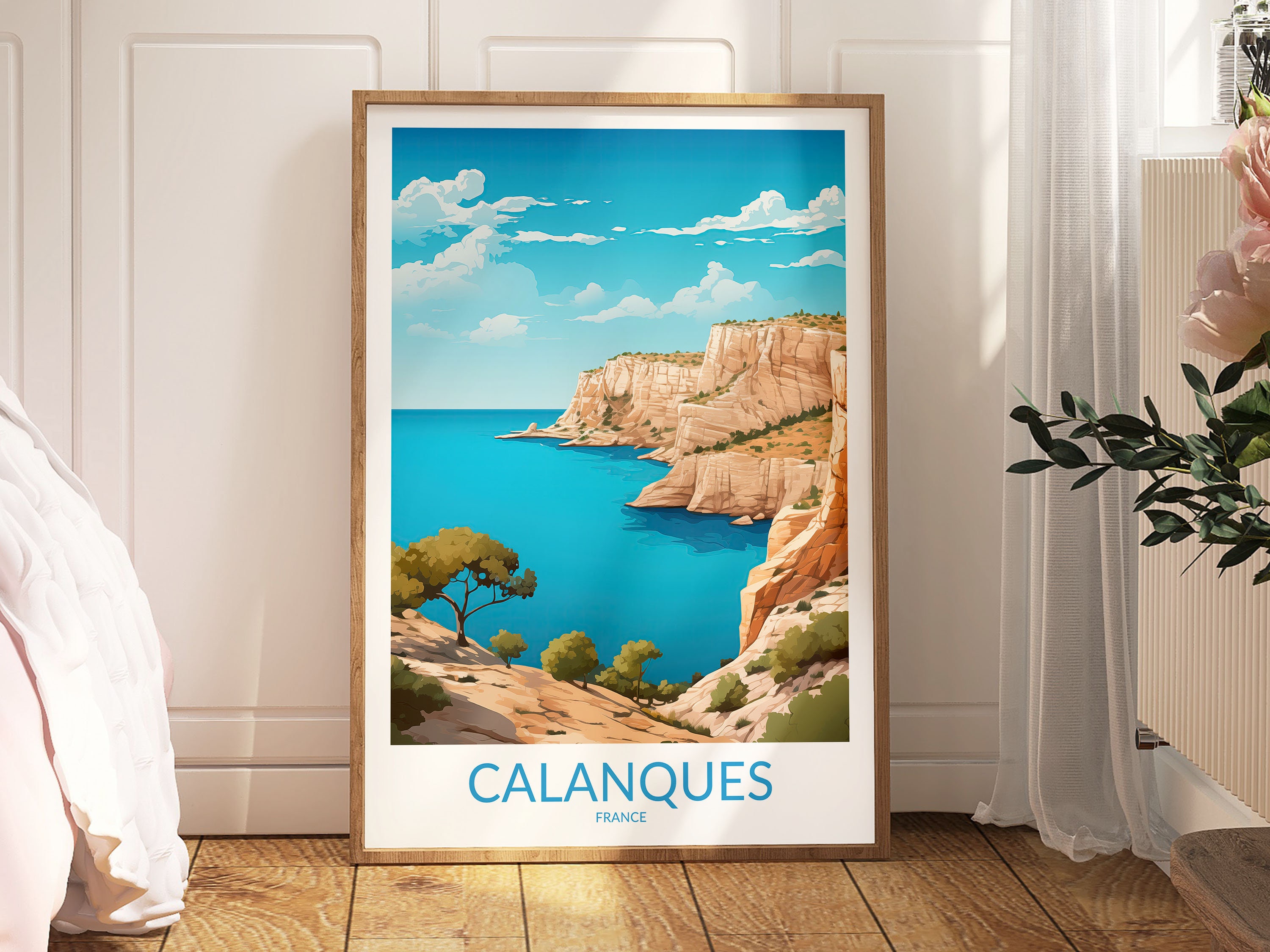 Calanques Print No 3, Calanques Poster, Calanques Wall Art, Calanques ...