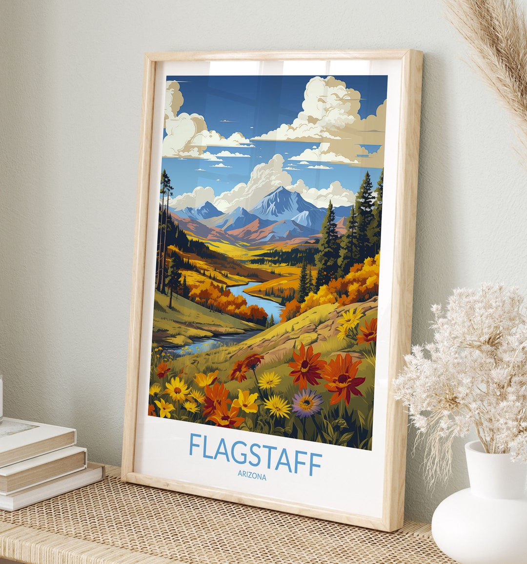 Flagstaff Print No 5, Flagstaff Poster, Flagstaff Wall Art, Flagstaff ...