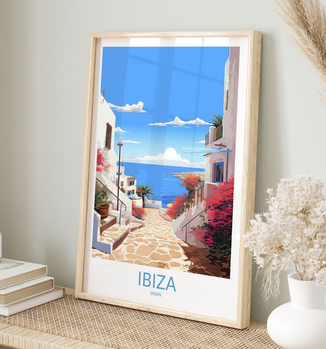 Ibiza Print, Ibiza Poster, Ibiza Wall Art, Ibiza Art Print, Ibiza Artwork, Ibiza Travel Gift ...
