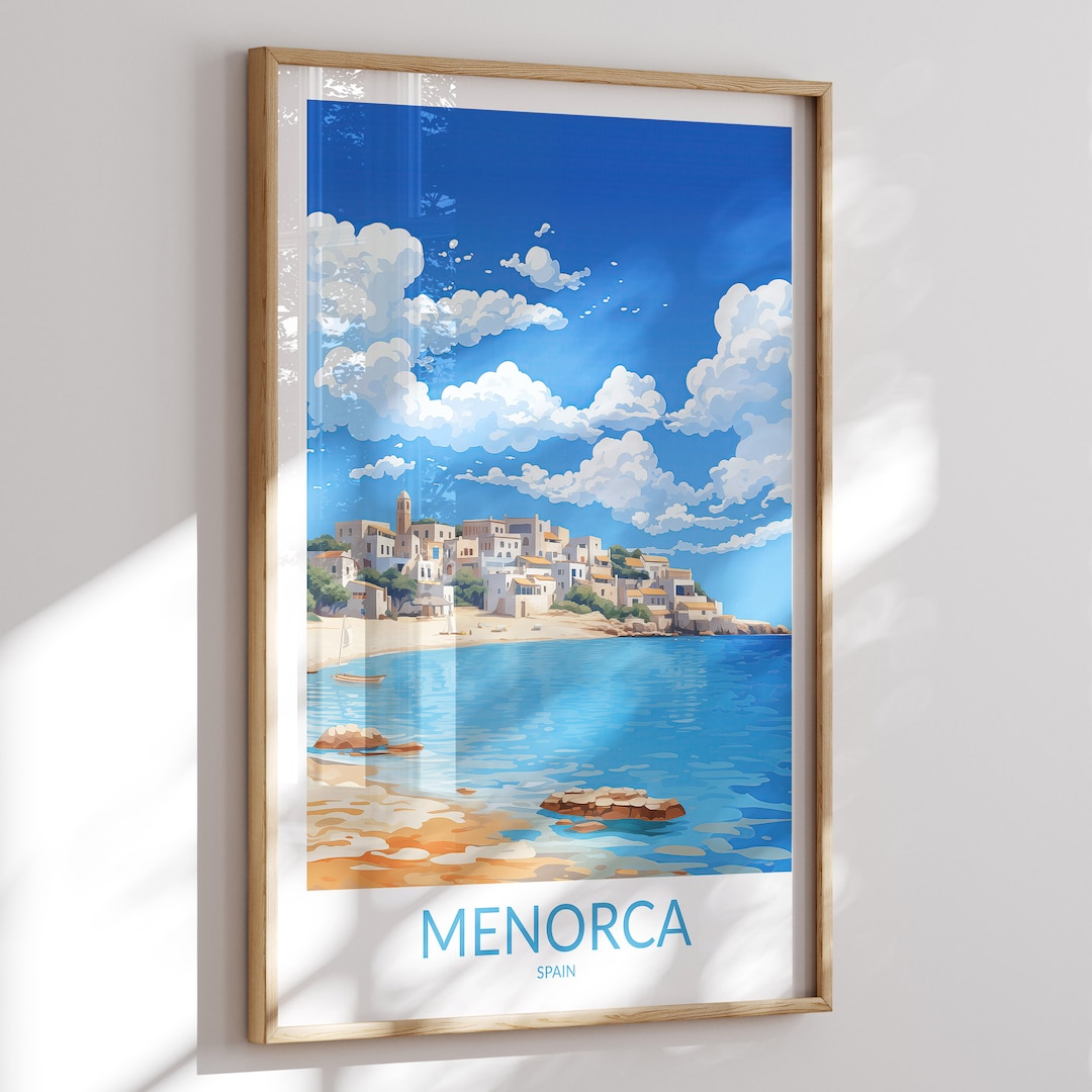 Menorca Poster, Menorca Poster, Menorca Wandkunst, Menorca Kunstdruck ...