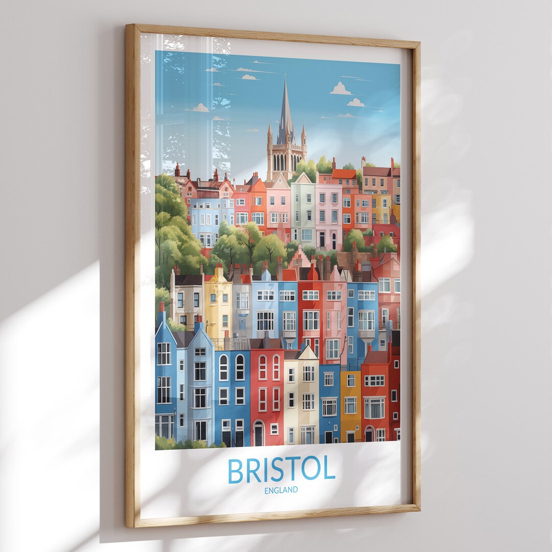 Bristol Print No 3, Bristol Poster, Bristol Wall Art, Bristol Art Print ...