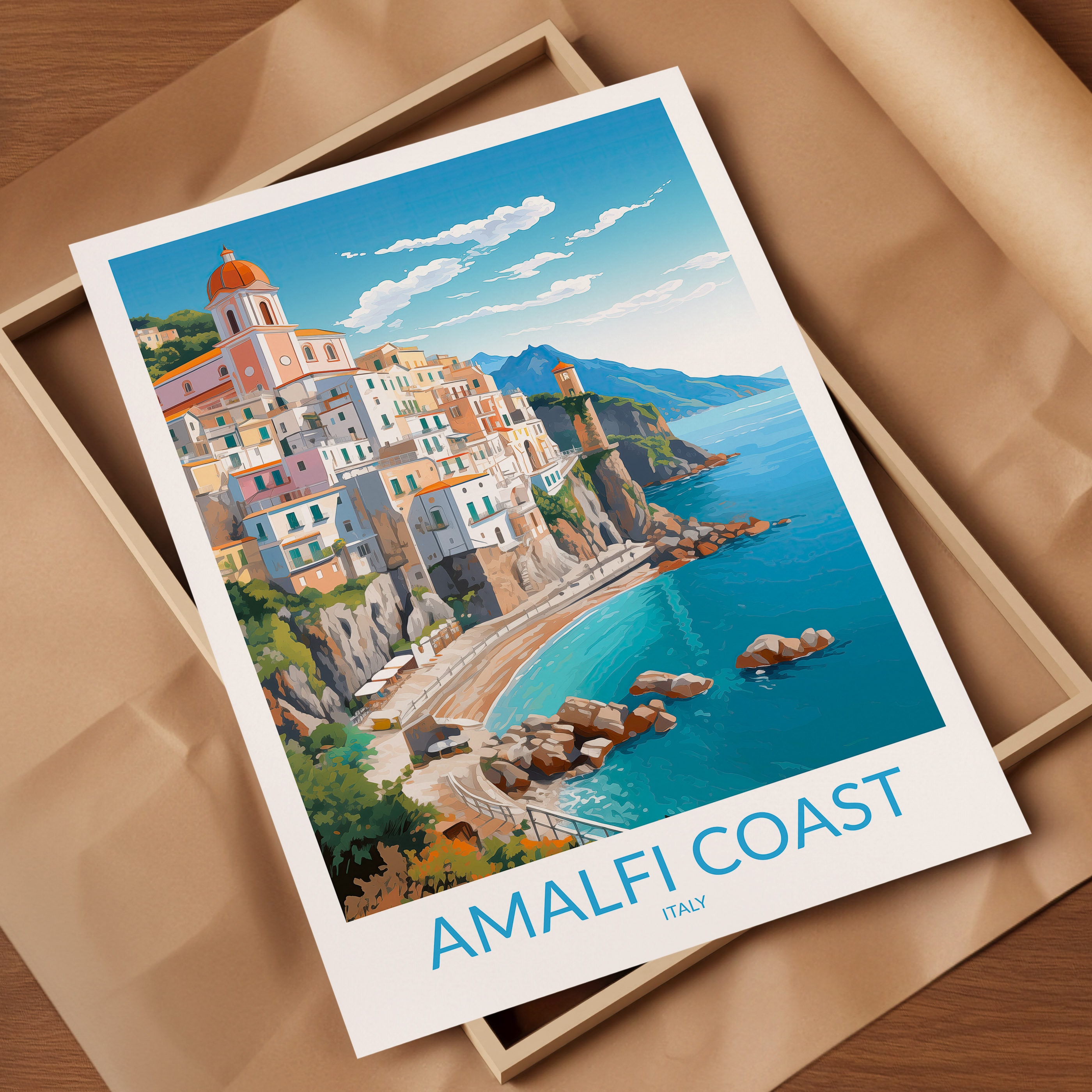 Amalfi Coast Print No 3 Amalfi Coast Poster Amalfi Coast - Etsy Australia