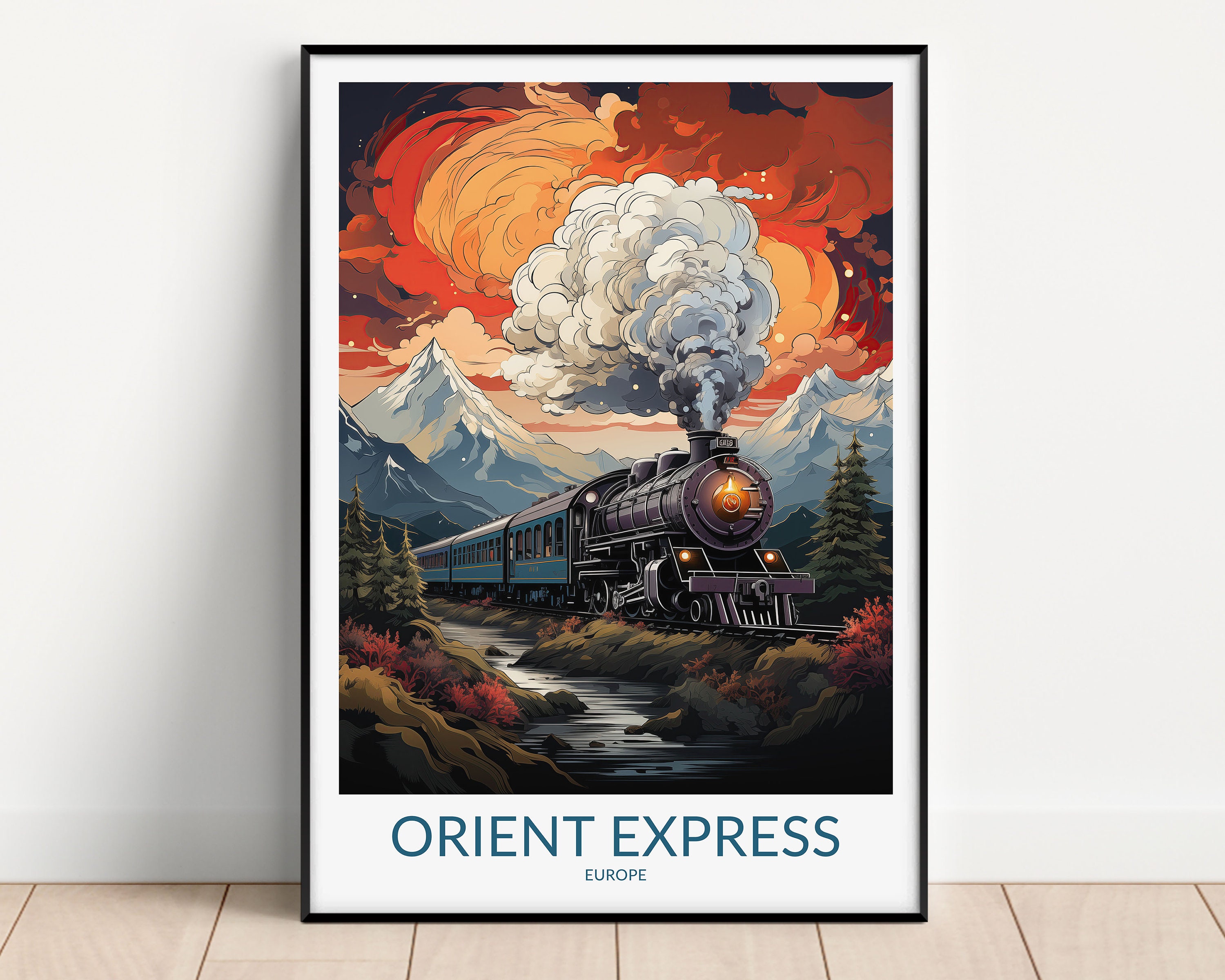 Orient Express Print No 5, Orient Express Poster, Orient Express Wall ...