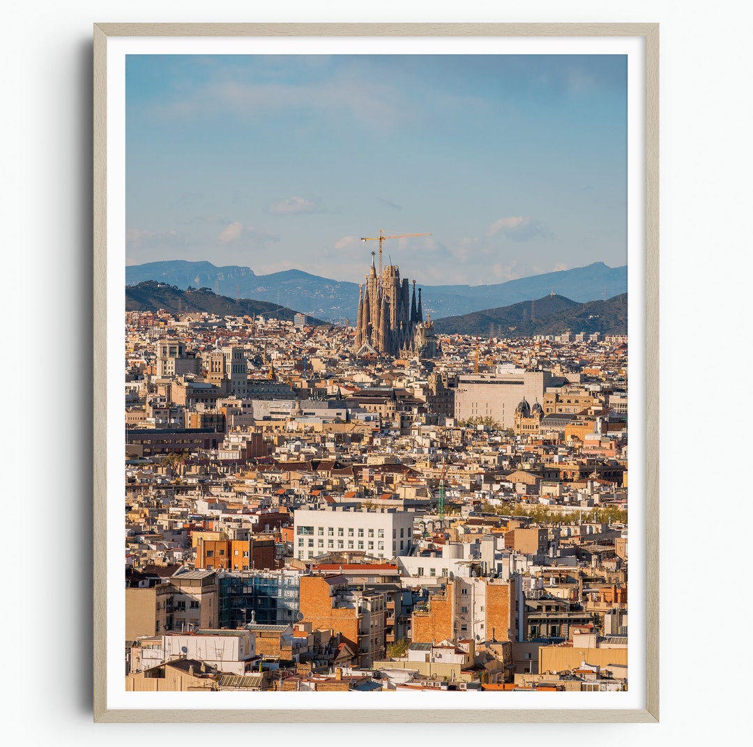 Sagrada Familia Gaudi Barcelona Print, Gaudi Art, Barcelona City Poster ...