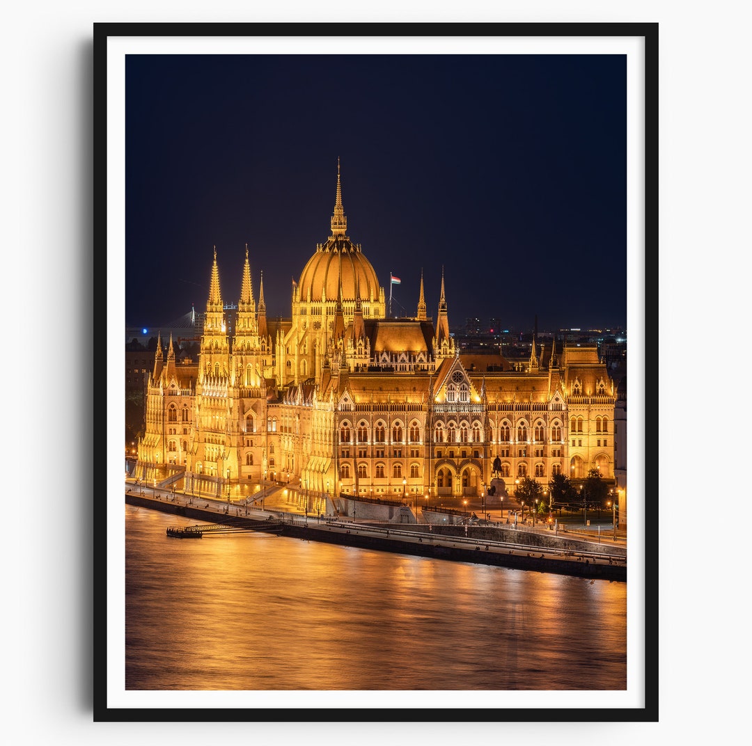 Budapest Night Photo Print, Hungarian Parliament, Budapest Wall Art ...