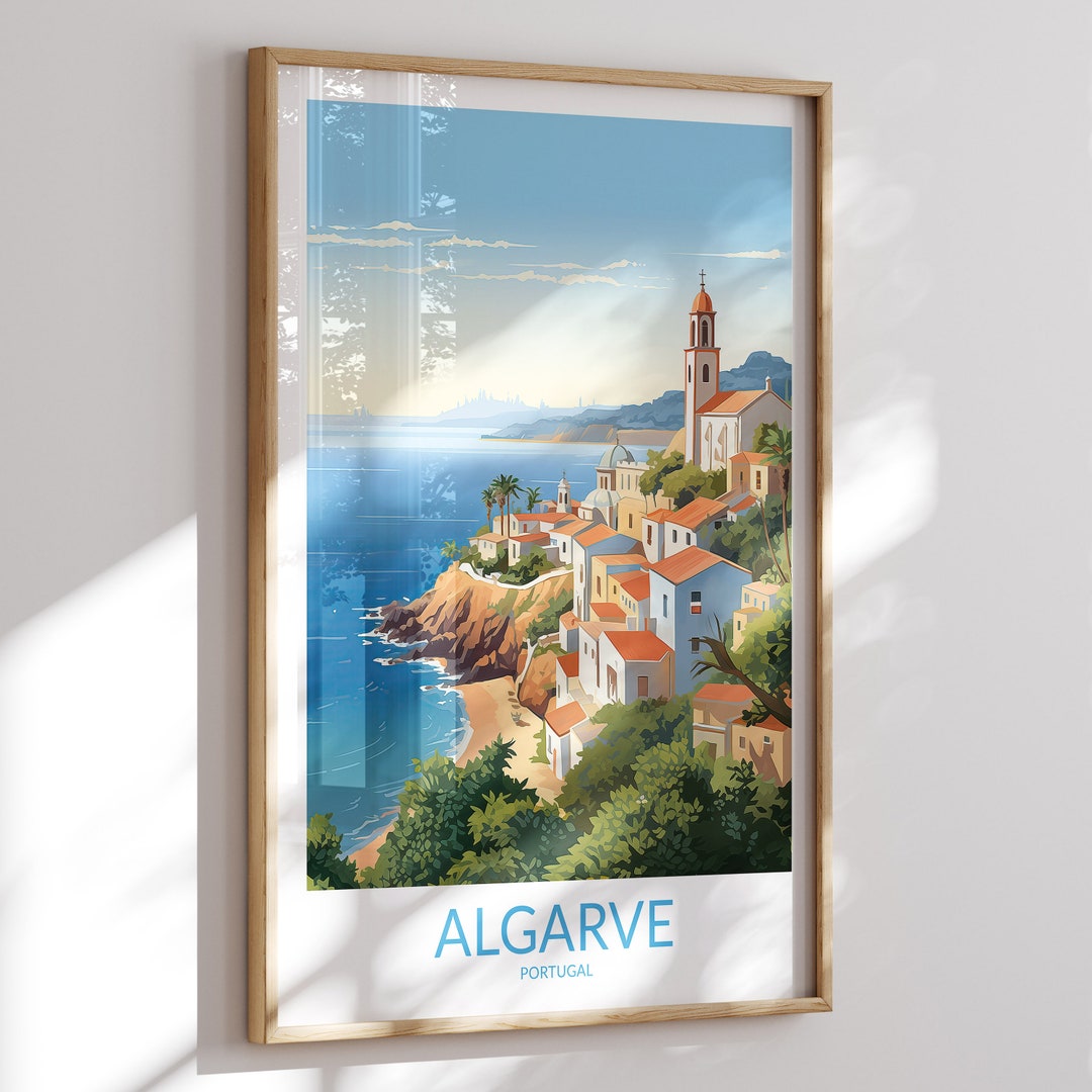 Algarve Print No 4, Algarve Poster, Algarve Wall Art, Algarve Art Print ...