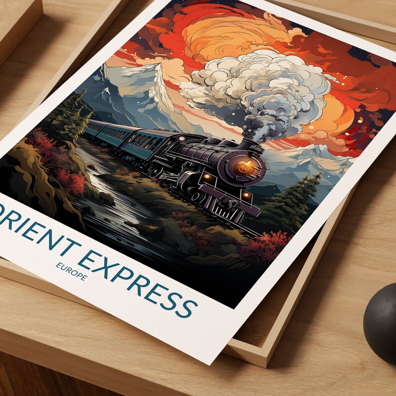 Orient Express Print No 5, Orient Express Poster, Orient Express Wall ...