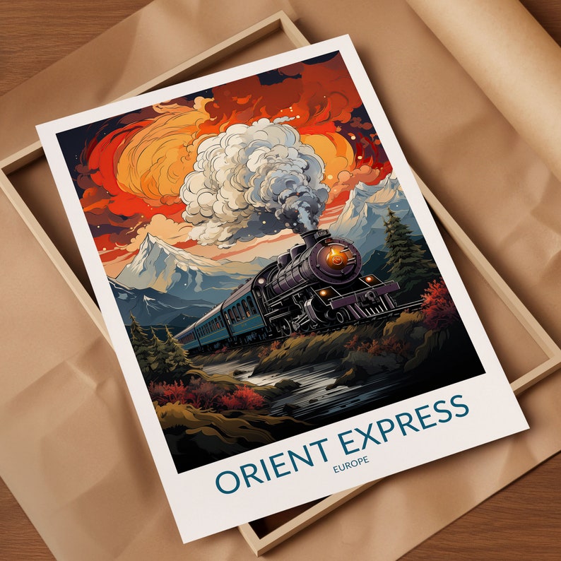 Orient Express Print No 5, Orient Express Poster, Orient Express Wall ...