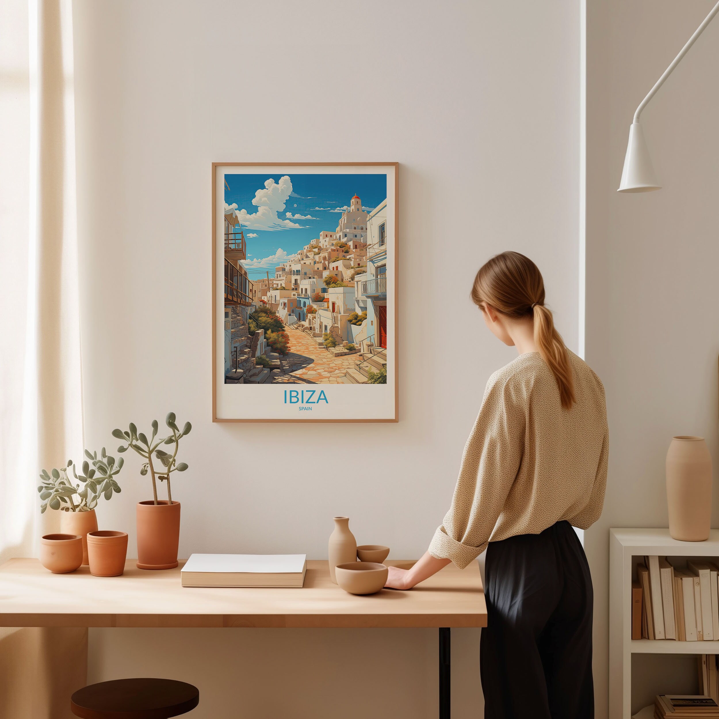 Ibiza Print No 5, Ibiza Wall Art, Ibiza Art Print, Ibiza Artwork, Ibiza Travel Gift, Spain Print ...