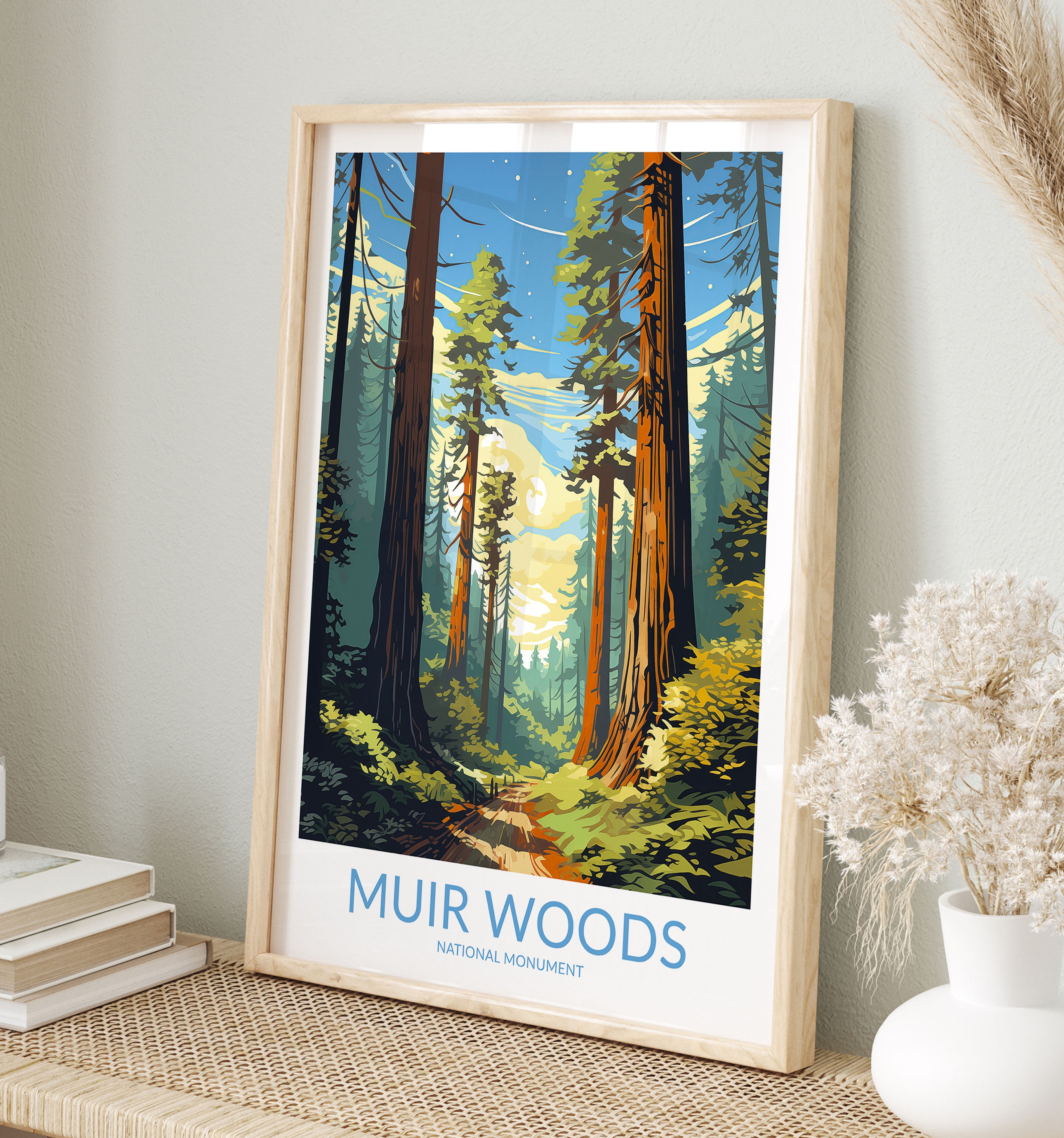 Muir Woods Print No 2, Affiche Muir Woods, Muir Woods Wall Art, Muir ...