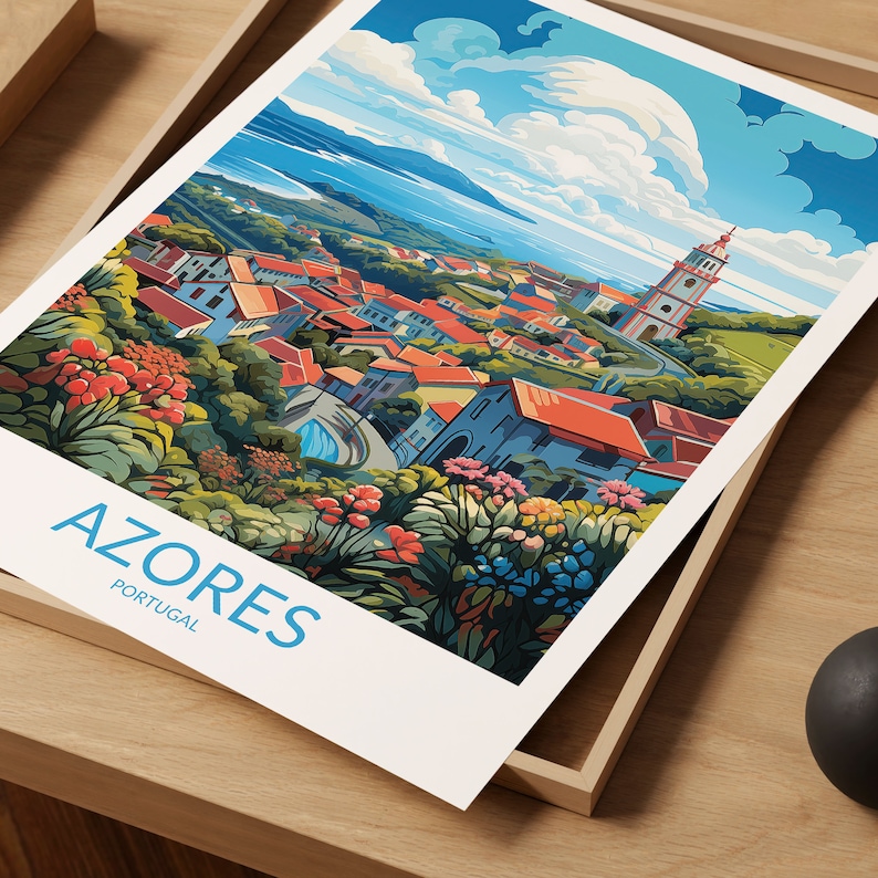 Azores Print No 5, Azores Poster, Azores Wall Art, Azores Art Print ...