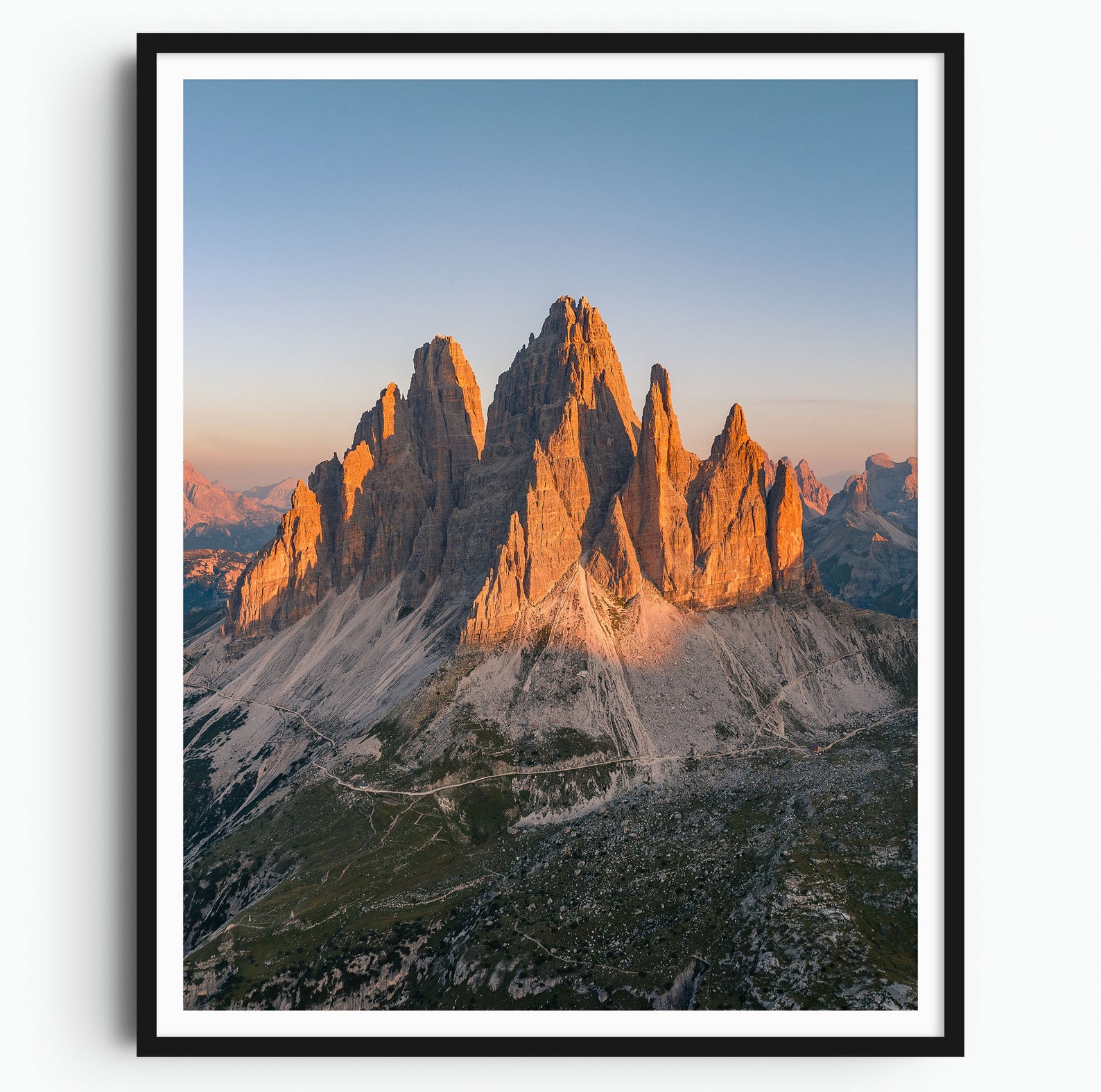 Dolomites Set of 3 Prints, Italy Wall Art, Seceda, Tre Cime Di Lavaredo ...