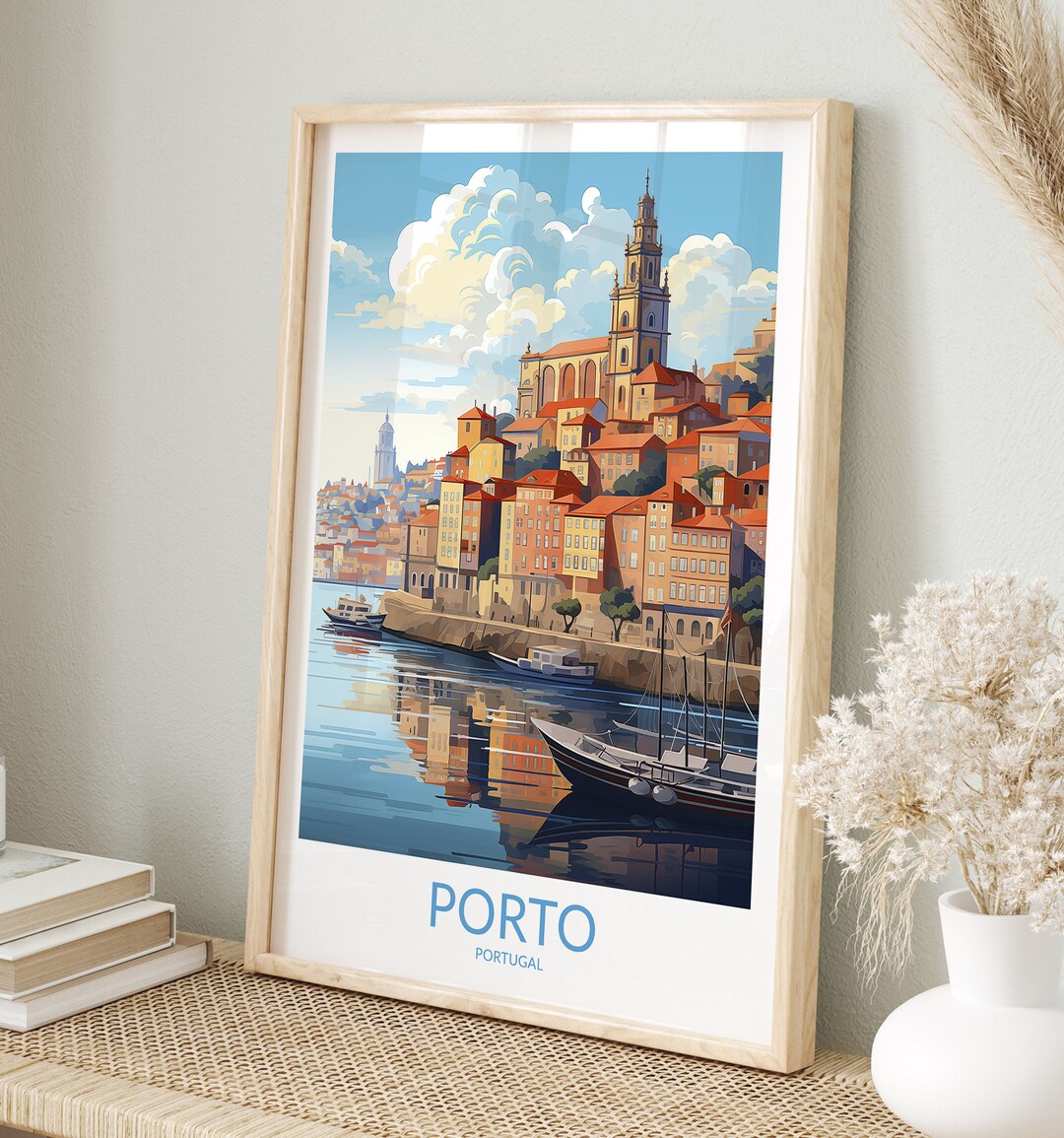 Porto Travel Print No 2, Porto Poster, Porto Wall Art, Porto Art Print ...