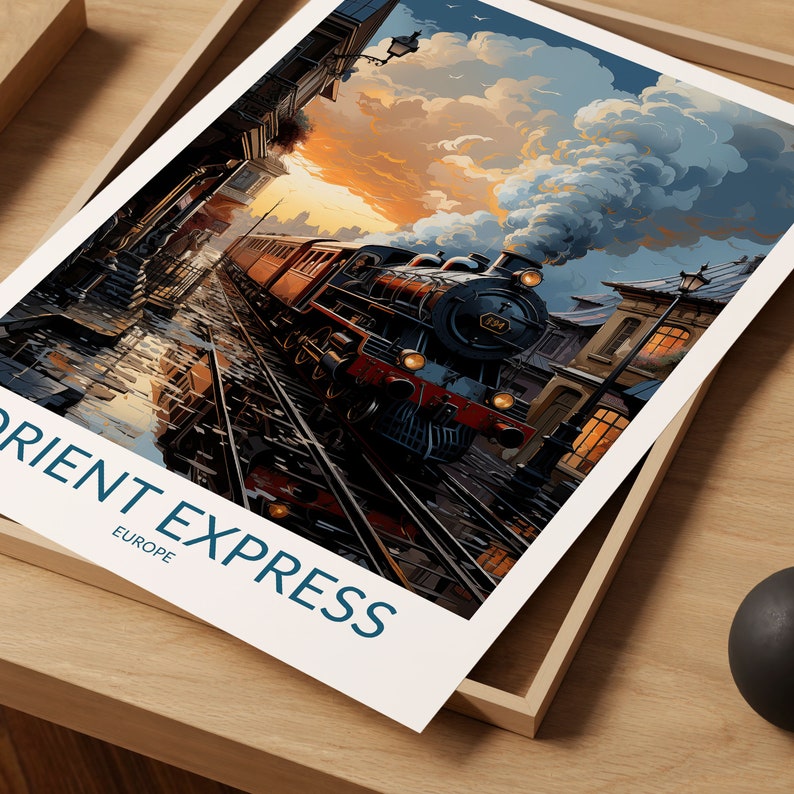 Orient Express Print No 3, Affiche Orient Express, Art mural Orient ...