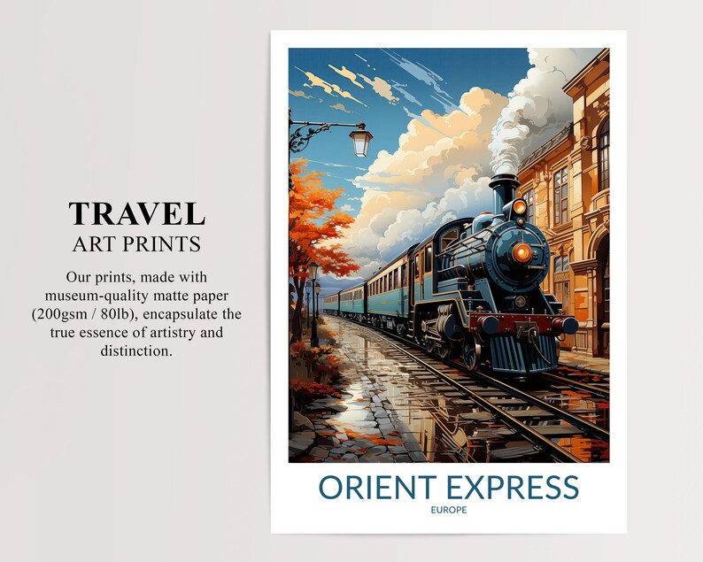 Orient Express Print No 7, Orient Express Poster, Orient Express Wall ...