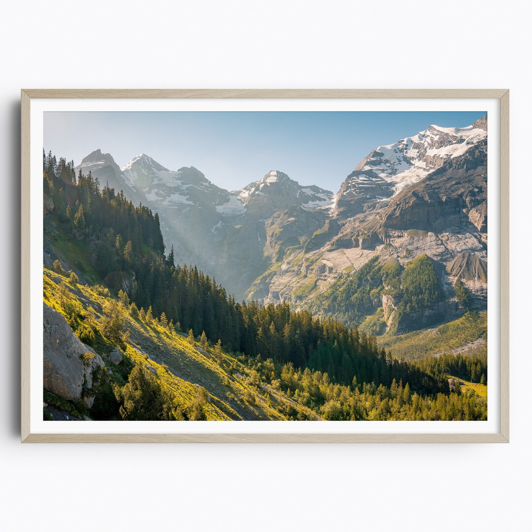 Switzerland Photo Print, Mountain Wall Art, Swiss Alps Poster ...