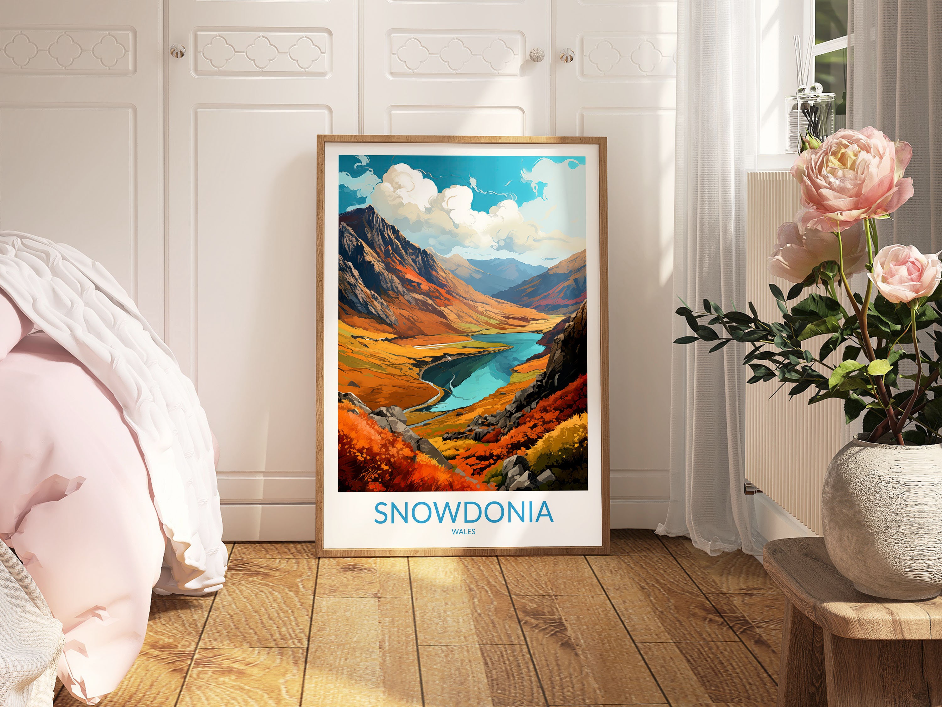 Snowdonia Print, Snowdonia Poster, Snowdonia Wall Art, Snowdonia Art ...