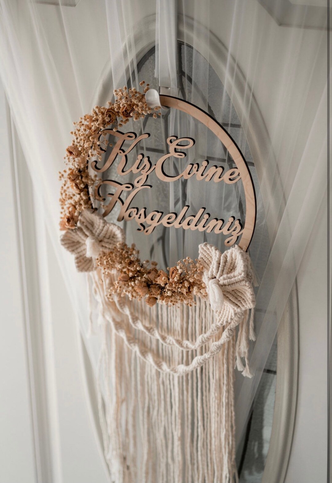 Welcome Door Sign, Kiz Evine Hosgeldiniz Kapi Susu, Nisan Kapi Susu ...