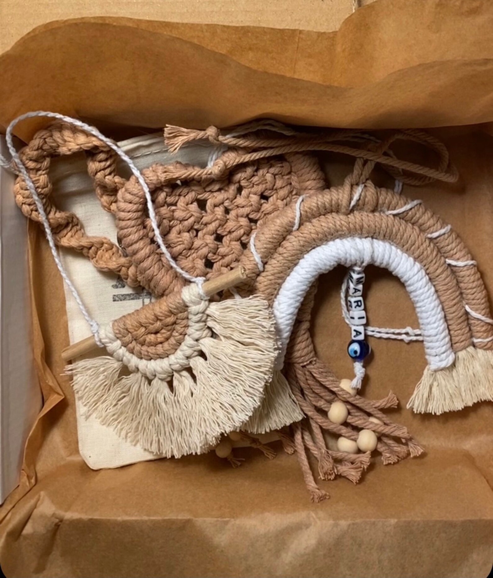 Macrame car diffuser handmade with love macrame decor | Etsy