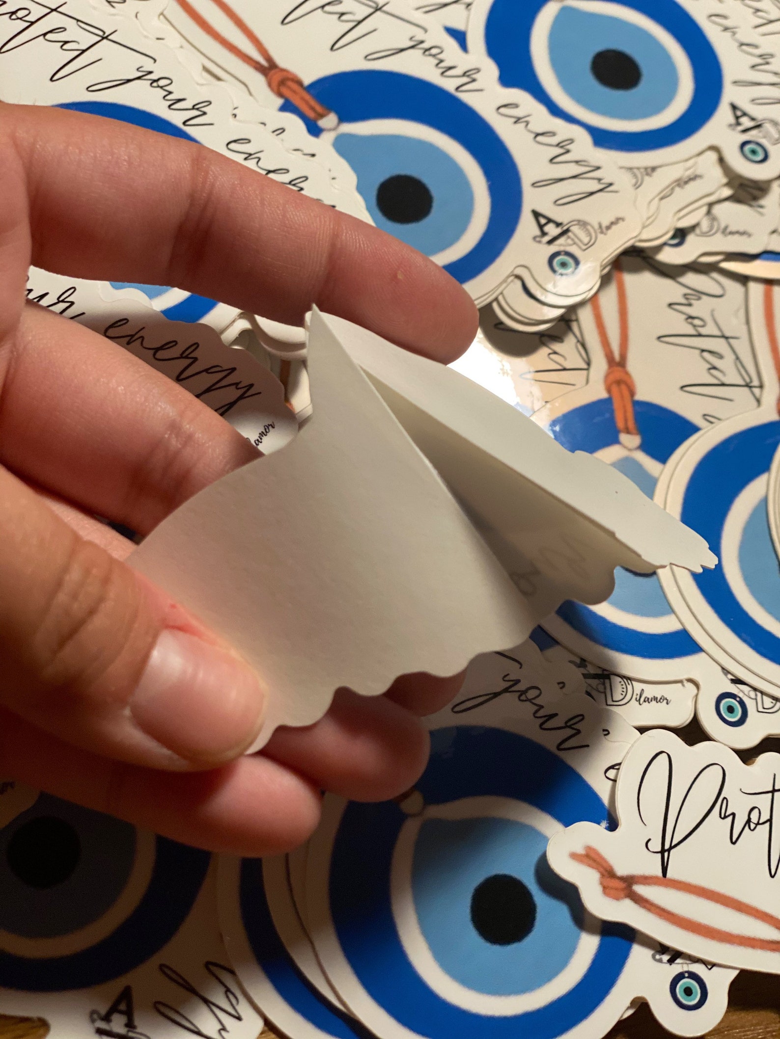 Protect Your Energy Evil Eye Sticker Custom Designed Evil Eye | Etsy