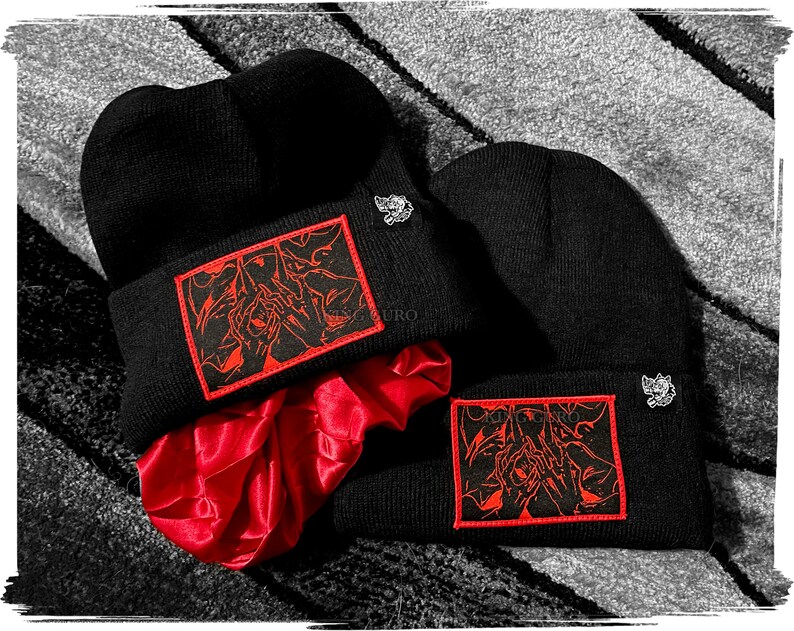 King Guro: Devil Beanie Demon Satin Lined Beanie - Etsy