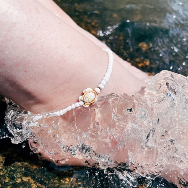 Sea Turtle Anklet - Etsy