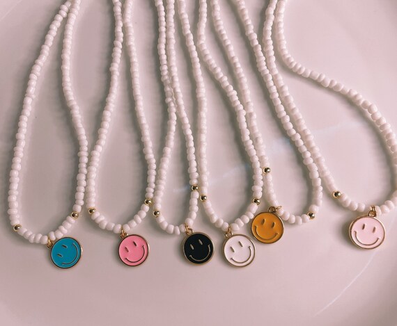 Smiley Face Chokers Cute Trendy Aesthetic Good Quality | Etsy
