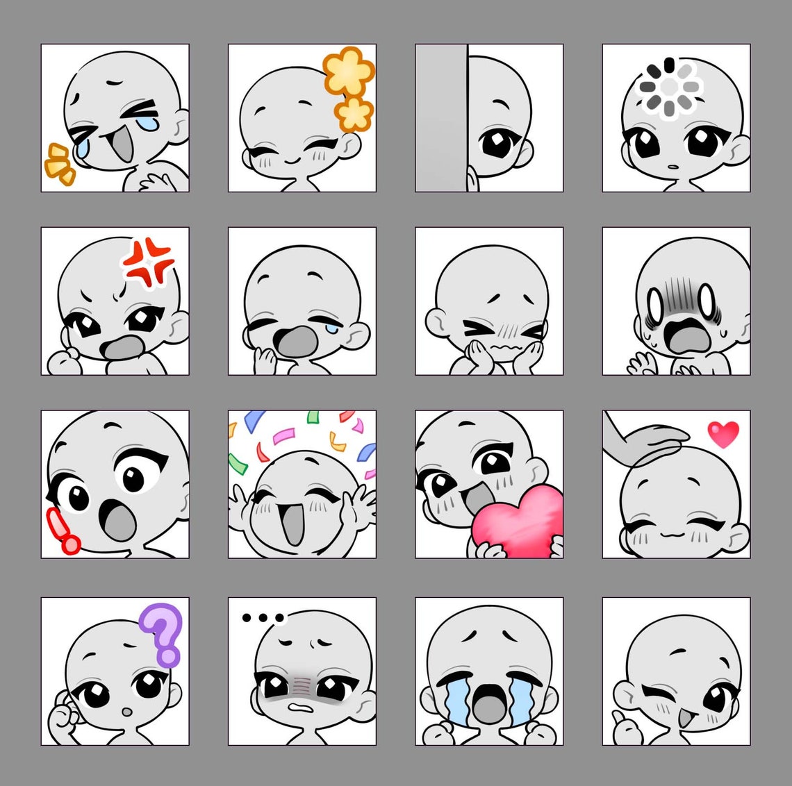 Custom Twitch Emotes Emojis, Stickers Pack for Twitch, Discord and ...