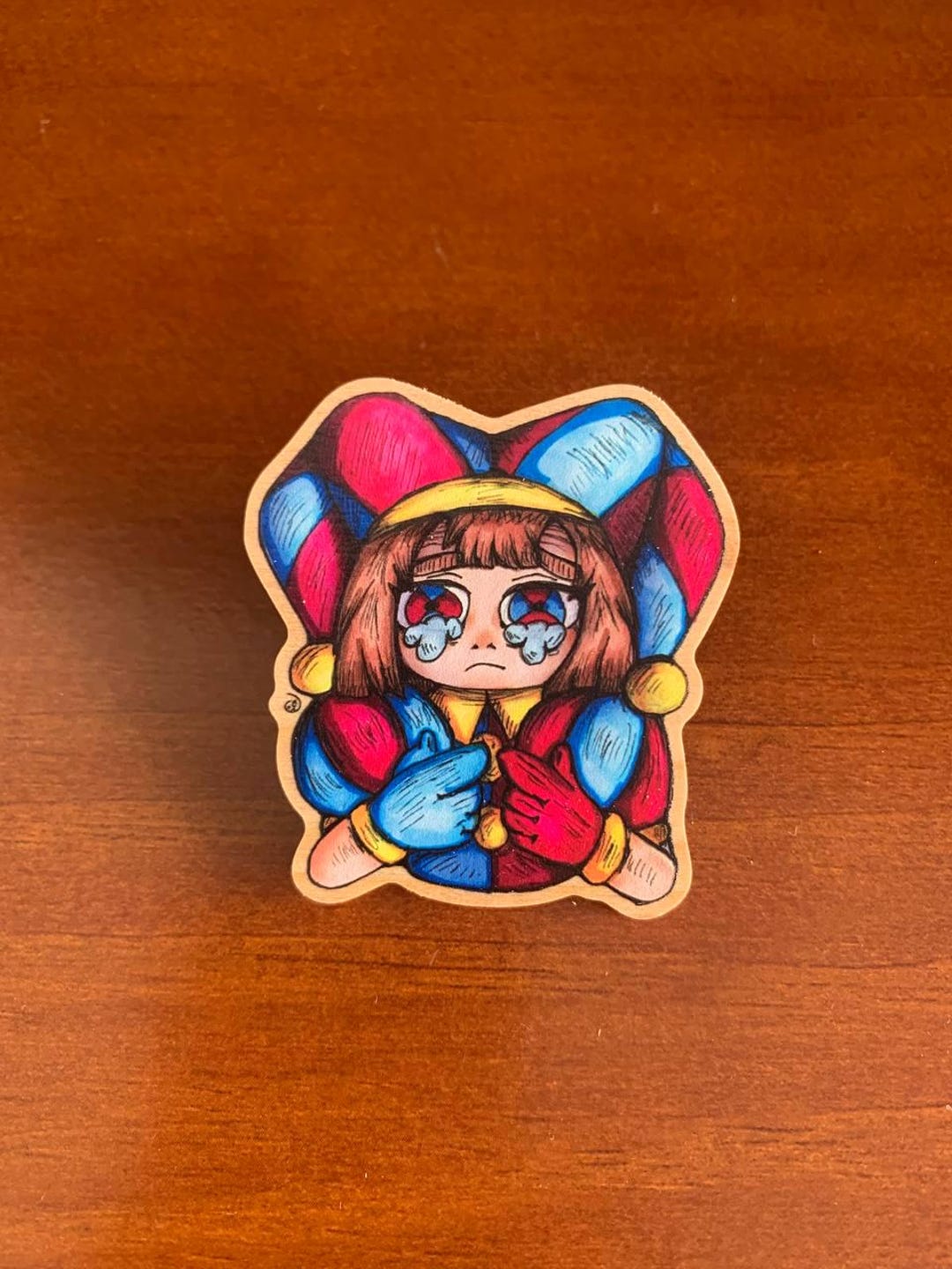 Pomni Wooden Pin the Amazing Digital Circus - Etsy