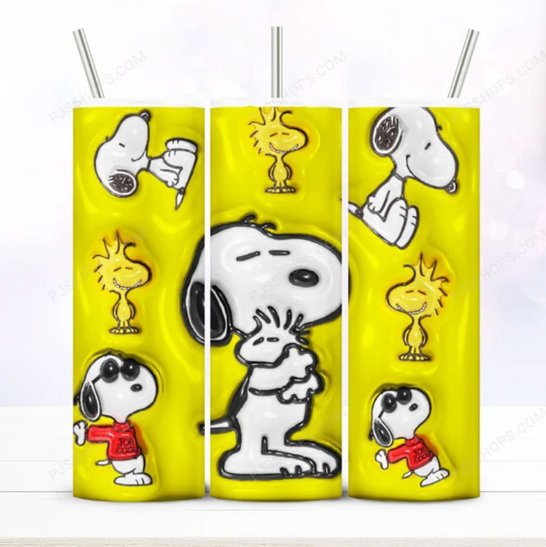 3D Inflated Snoopy Dog Skinny Tumbler, 3D Inflated Snoopy Dog ...