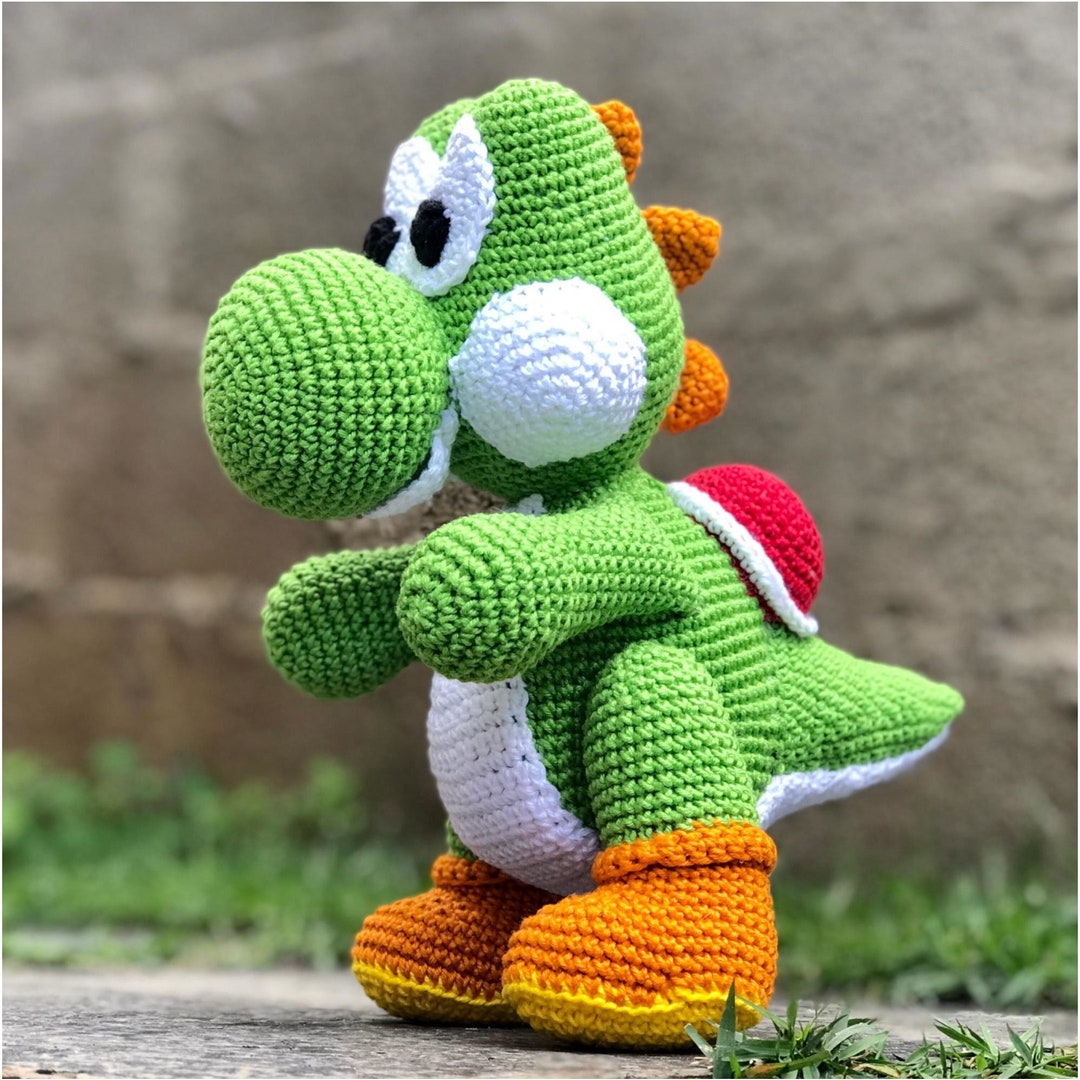 Yoshi Crochet Pattern Pdf Amigurumi Yoshi Crochet Gnome Etsy