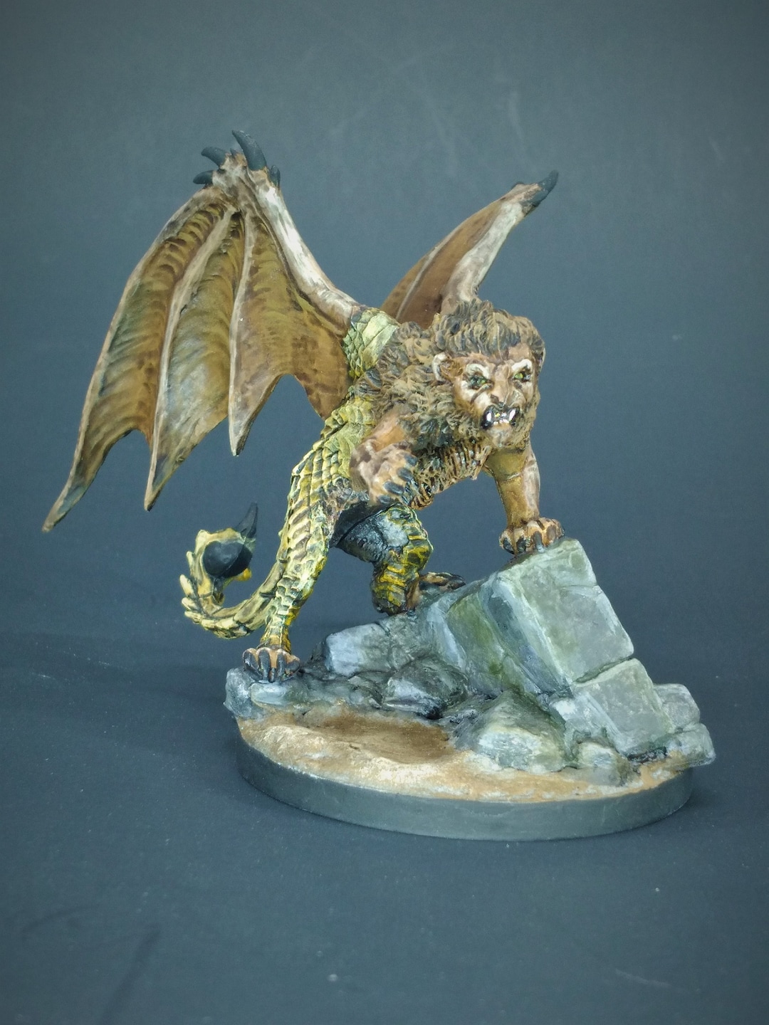 Reaper Bones 5 Unreleased Dragon-lion dragonne Miniature Painted - Etsy