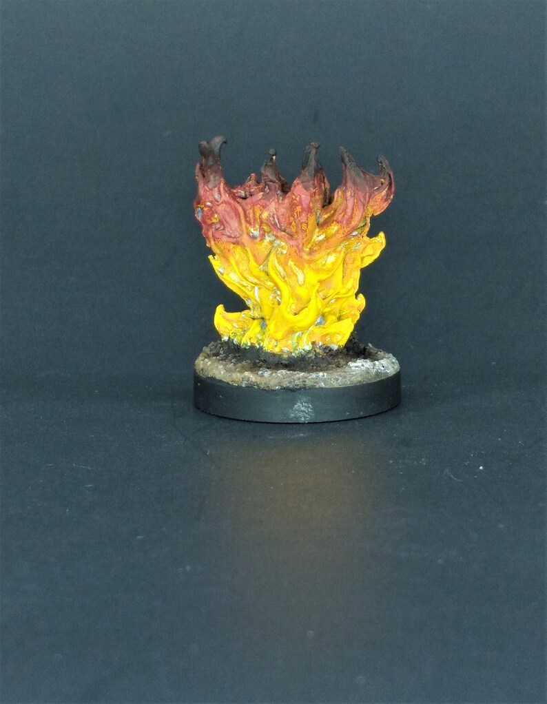 Reaper Metal Miniature Lesser Fire Elemental Painted - Etsy