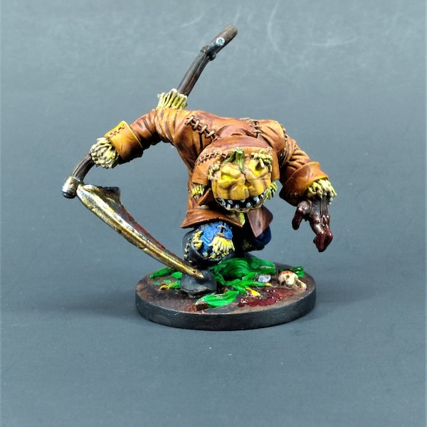 Painted Scarecrow Miniature - Etsy