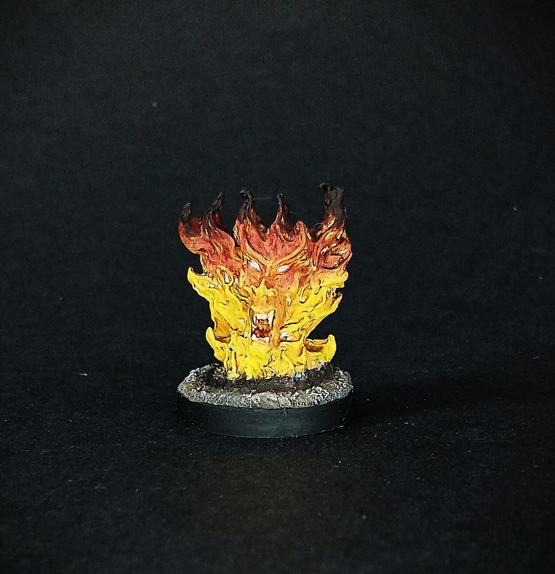 Reaper Metal Miniature Lesser Fire Elemental Painted - Etsy