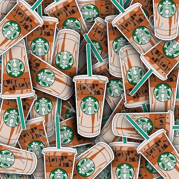 Iced Caramel Macchiato Starbucks Sticker | Etsy