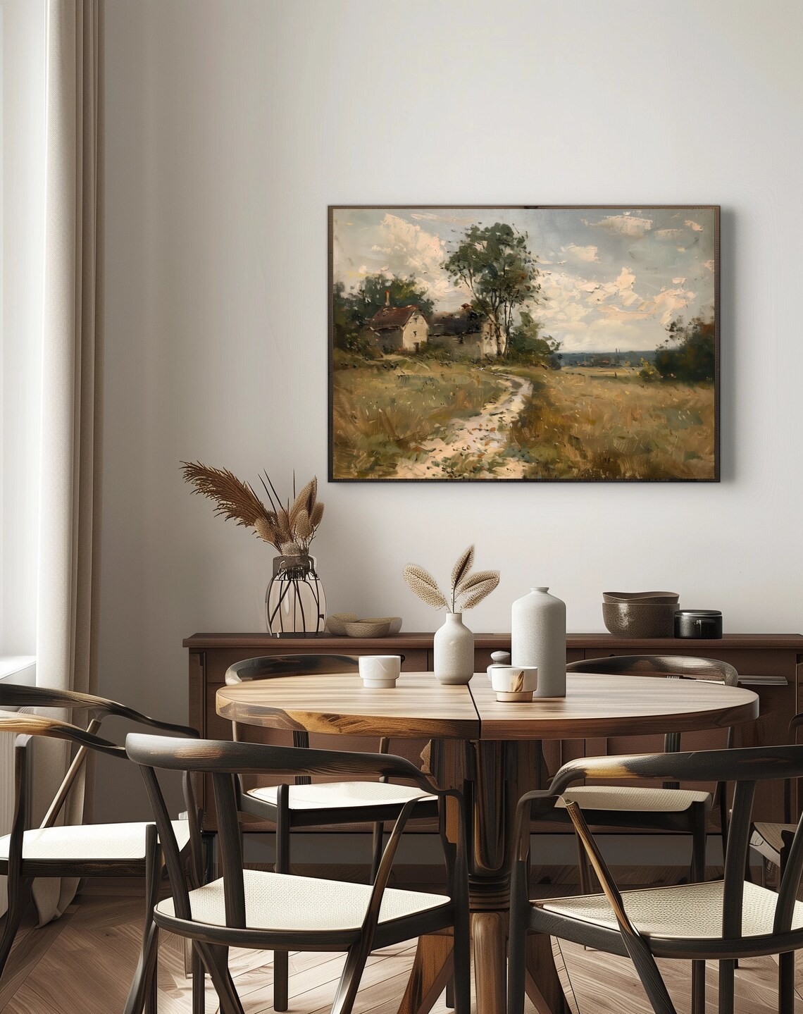 Vintage Landscape| Farmhouse Decor | Country Landscape | Digital ...