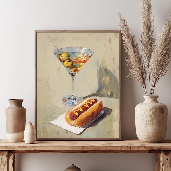 Dog Martini Wall Art - Etsy