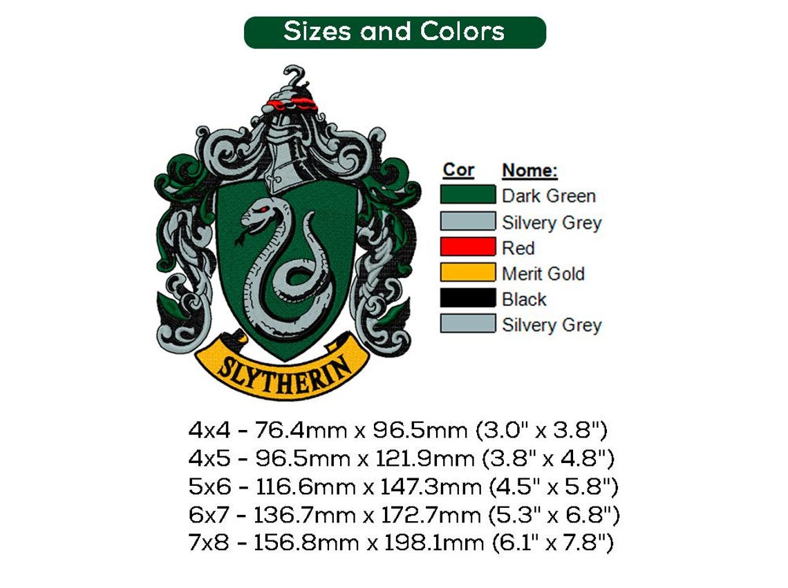 Snake House Emblem, Magic School Crest Machine Embroidery Design ...