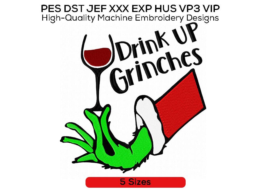 Grinch Middle Finger Machine Embroidery Design, Embroidery Patterns ...