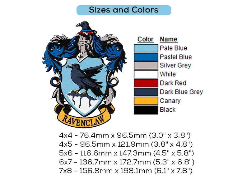 Crow - Raven -eagle House Emblem Machine Embroidery Design, Red and ...