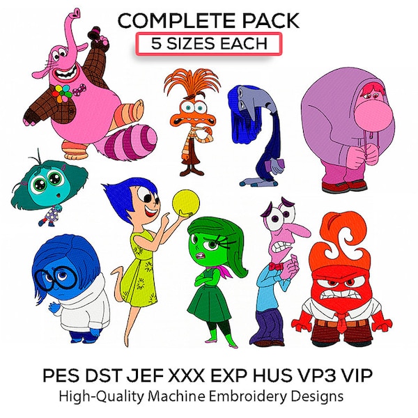 Inside Out Machine Embroidery Design - Etsy