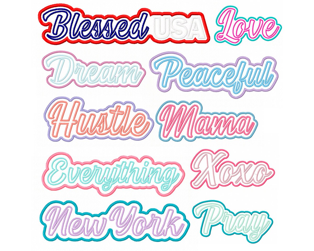 Custom Applique Embroidery Designs – Personalized Machine Embroidery ...
