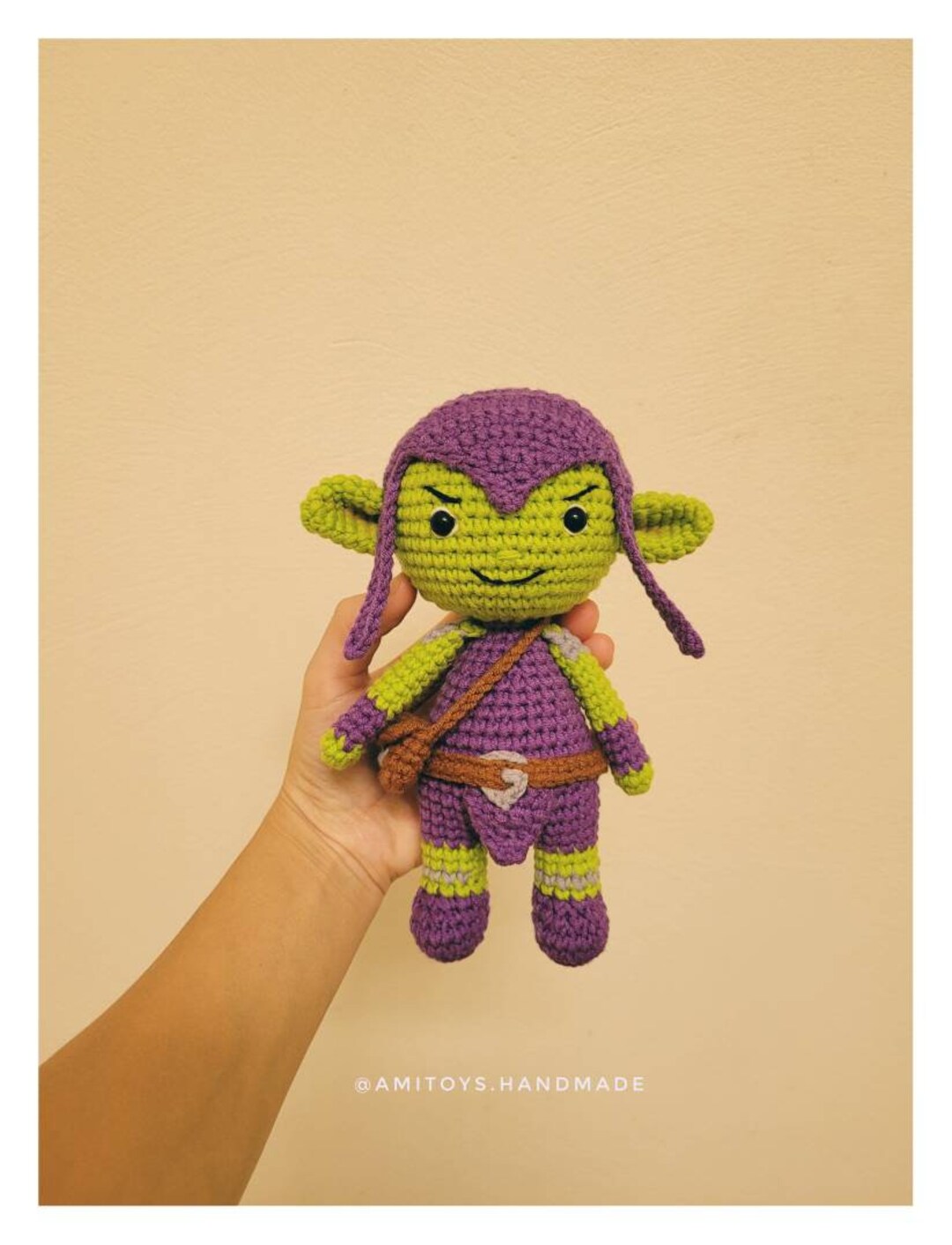Custom Made Doll, Green Goblin Crochet - Etsy