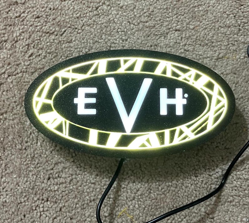 Custom 3D Printed Eddie Van Halen EVH Bumblebee Light Box!! - Etsy